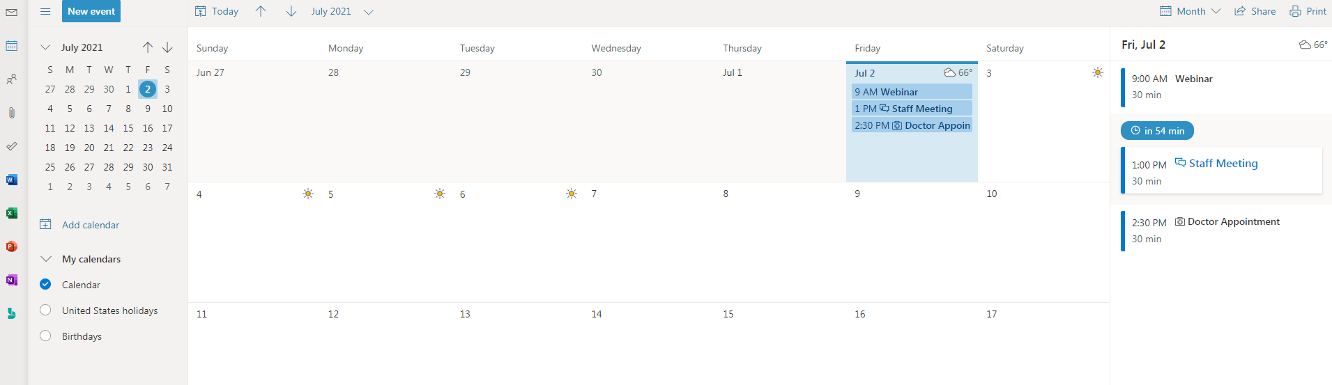 Using The Calendar In Microsoft 365 SUNY Polytechnic Institute